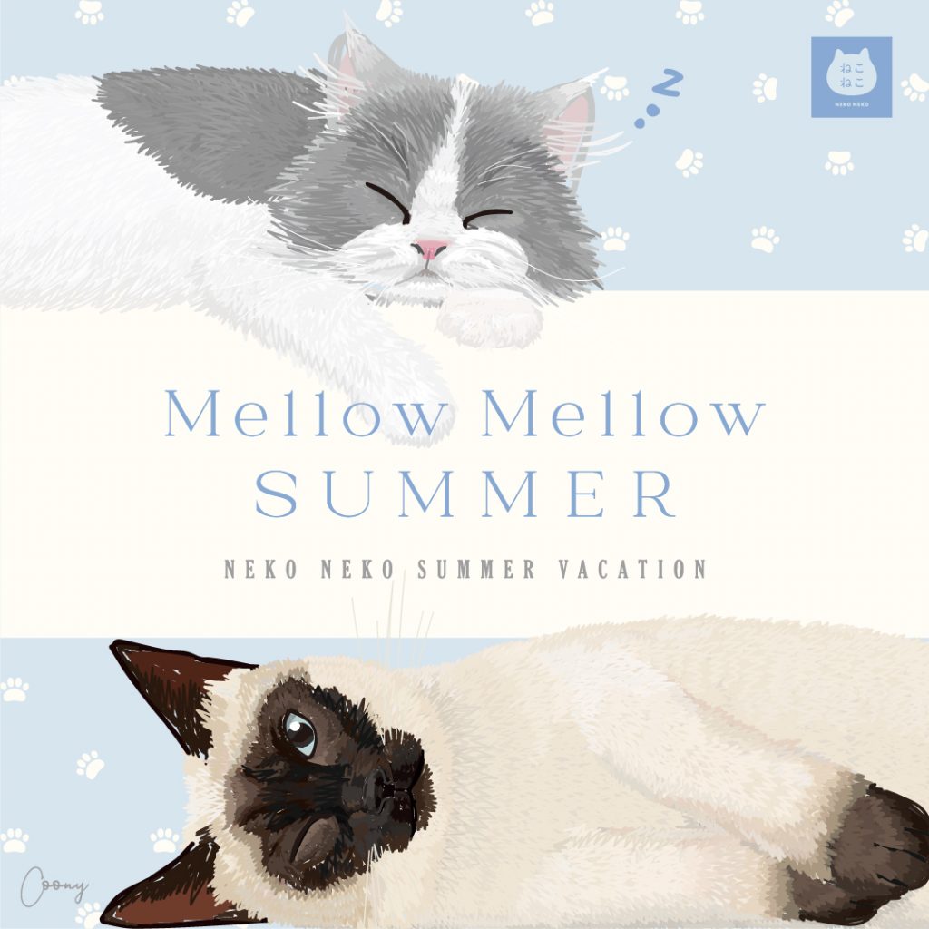 【6月1日より夏限定商品が新登場！】NEKO NEKO Summer Vacation 〜Mellow Mellow SUMMER〜 | NEWS | ねこねこチーズケーキ